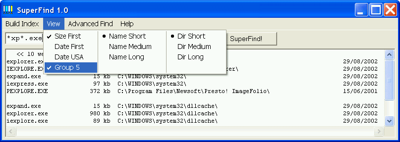 Super-Find SuperFind freeware